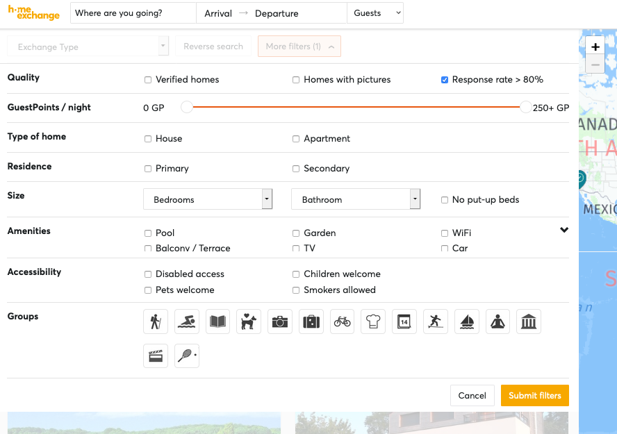 What are the search filters and how do I use them? – HomeExchange ...