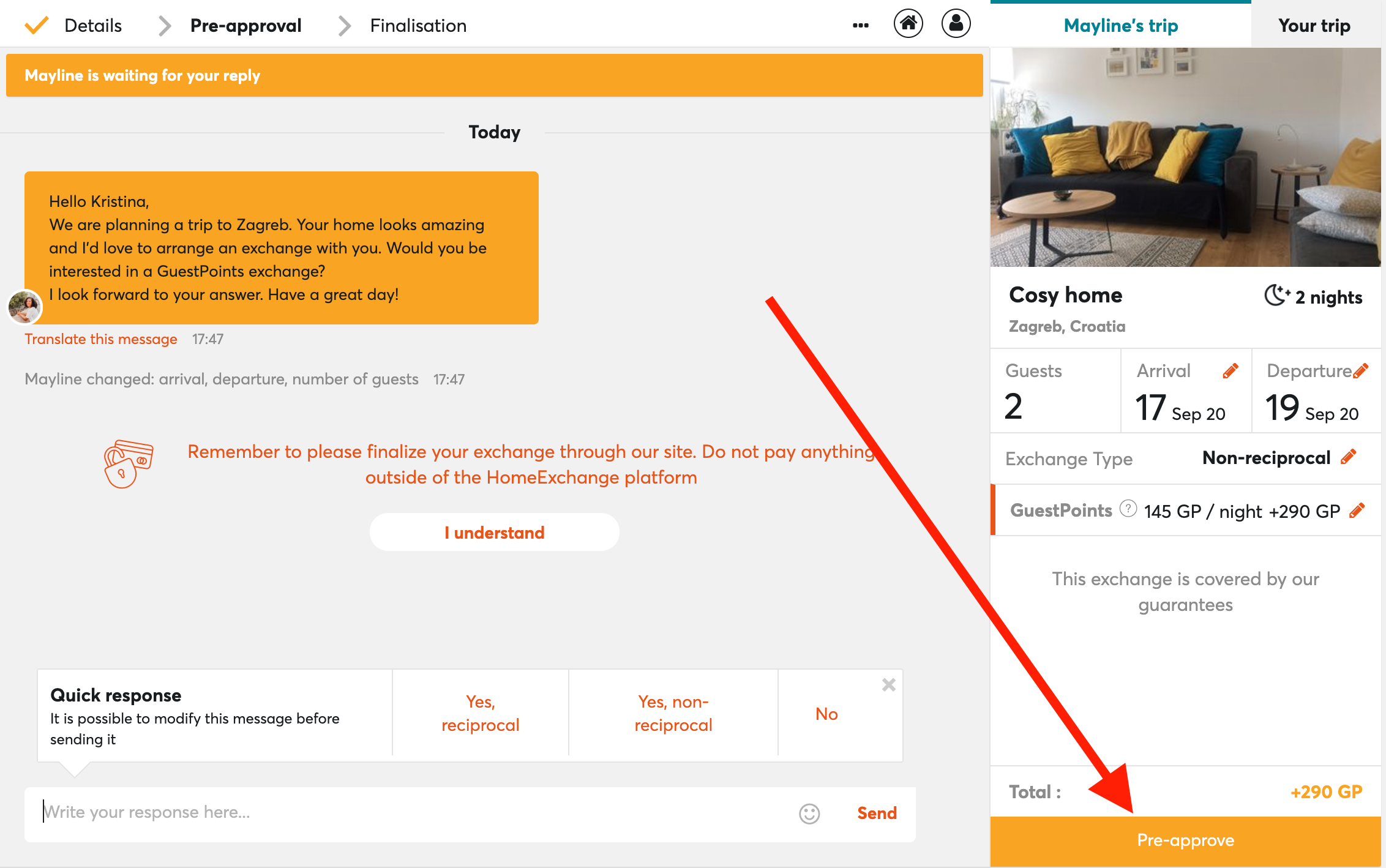 How do I finalize non-reciprocal exchanges? – HomeExchange Collection